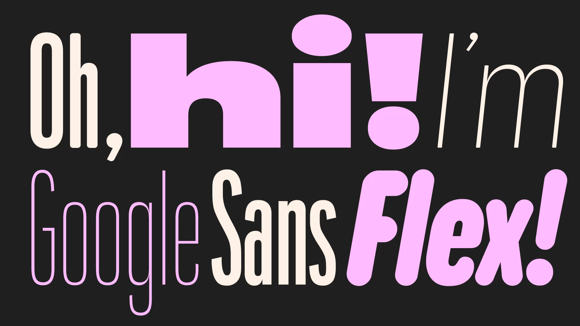 Google Releases Sans Flex as Open Source, Empowering Designers with ...