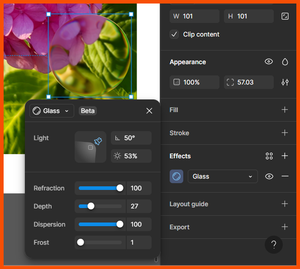 How to make liquid glass in Figma [New Update] without plugin